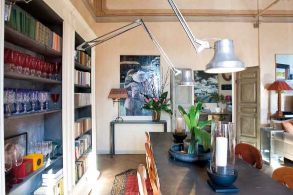 Stile vintage nella casa di Alexandra La Capria a Roma