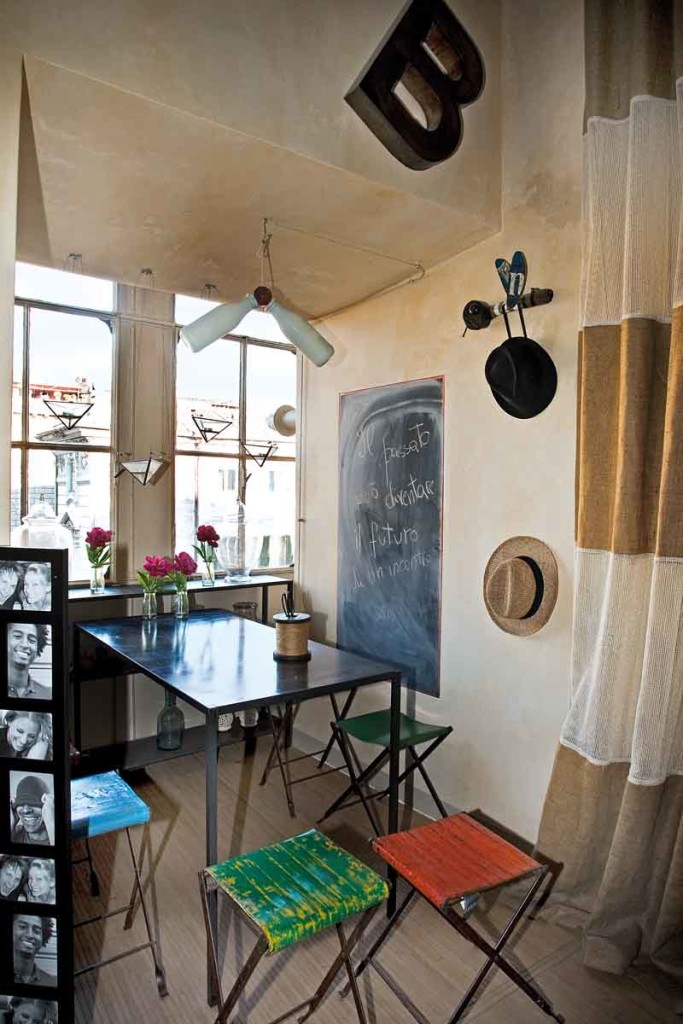 Stile vintage nella casa di Alexandra La Capria a Roma